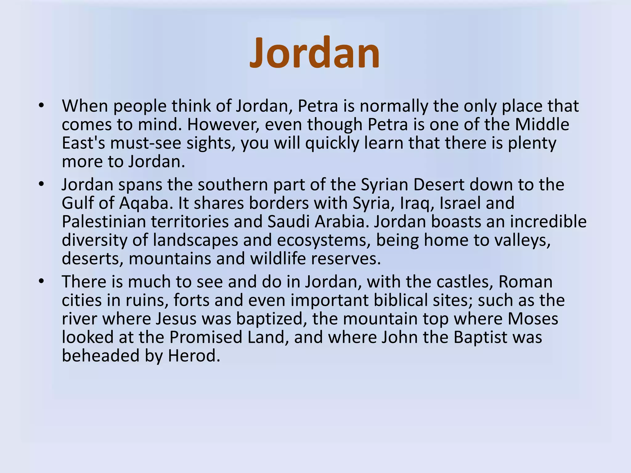 Characteristics of Jordan K-12 Education System | PPTX