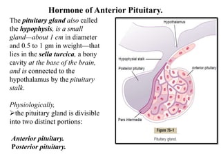 hormones of anterior pitutaty | PPTX