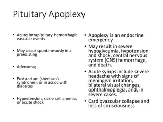 Pituitary and hypothalamus | PPTX