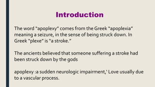 Pituitary apoplexy - medical information / with case studies | PPTX
