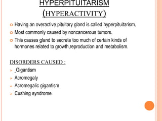 Pituitary disorders and Adrenal tumors | PPTX