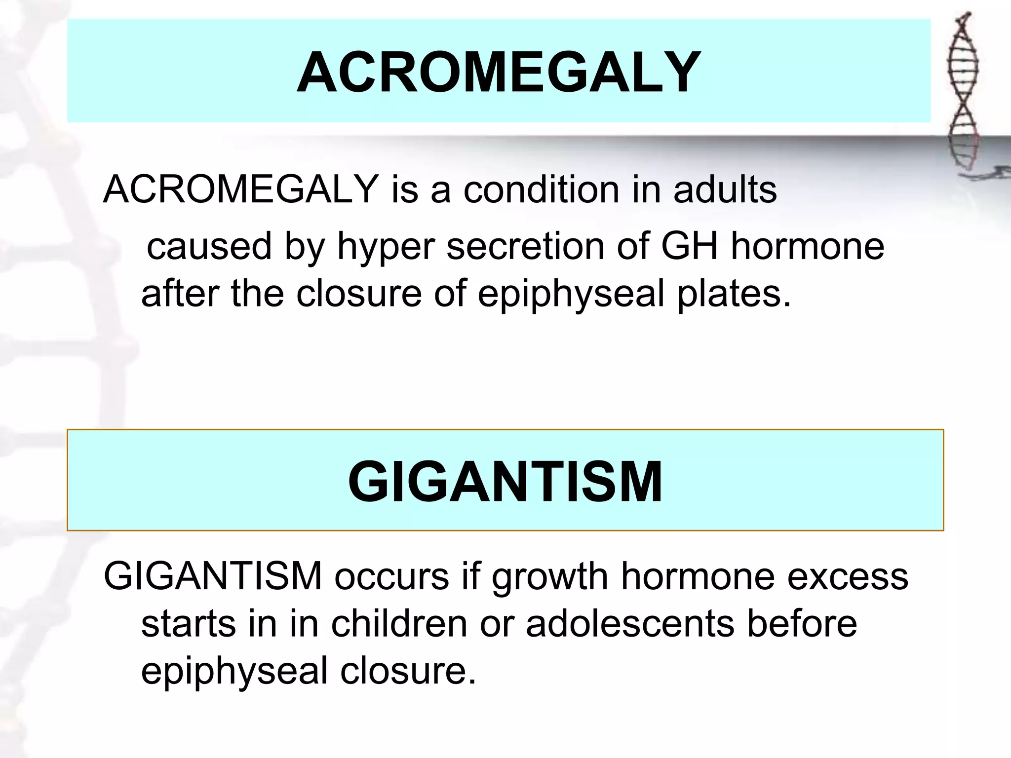 Pituitary disorders 1 growth hormone | PPSX