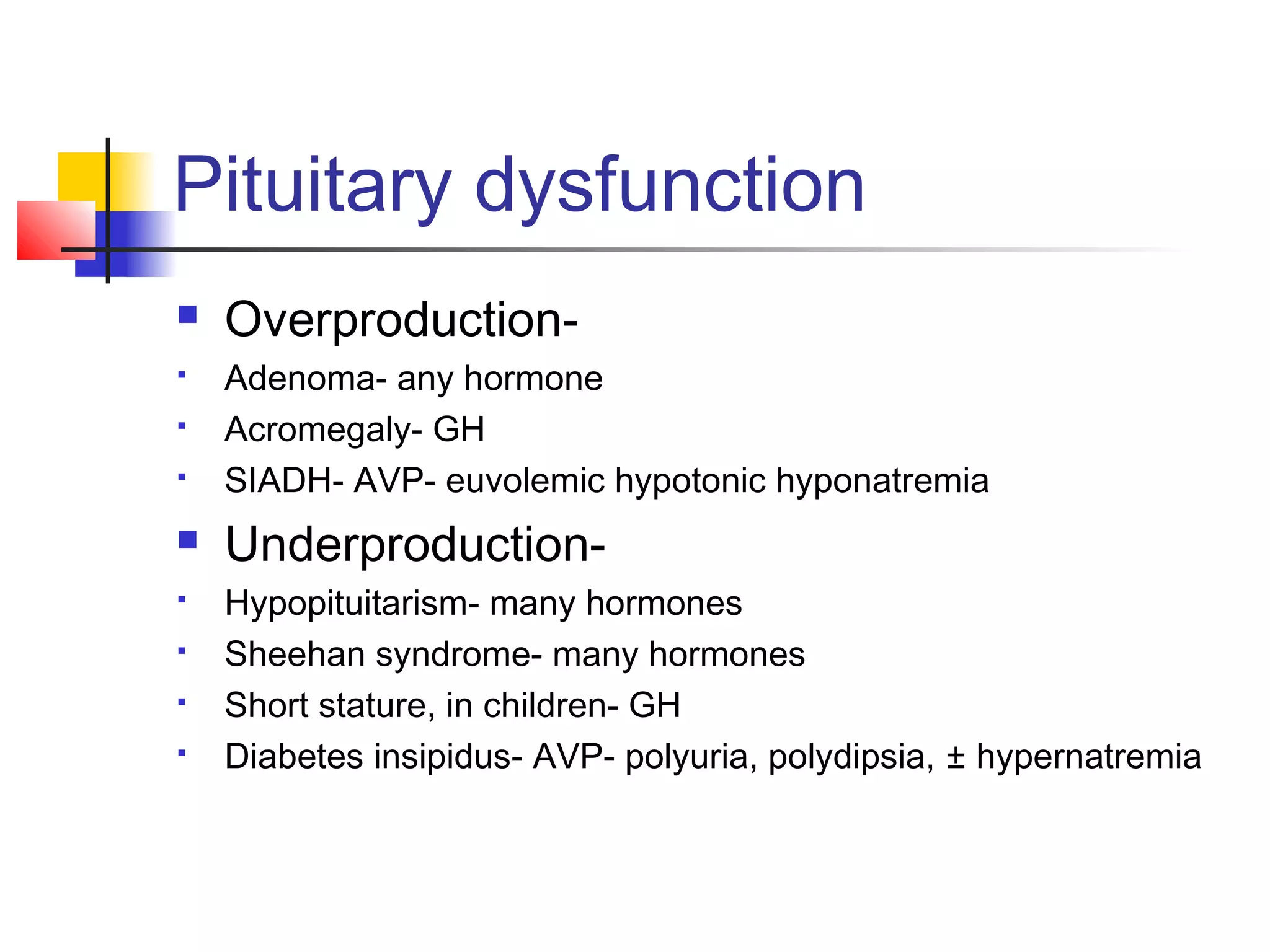 Pituitary dysfunction | PPT