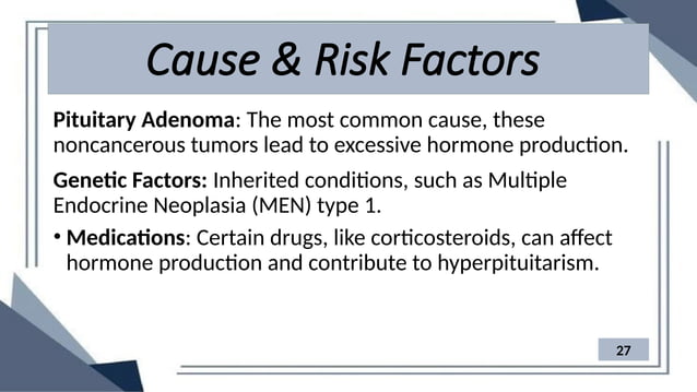 pituitary gland disorder, Hypopituitarism and Hyperpituitarism | PPTX