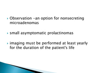 PITUITARY TUMOR MANAGEMENT | PPTX
