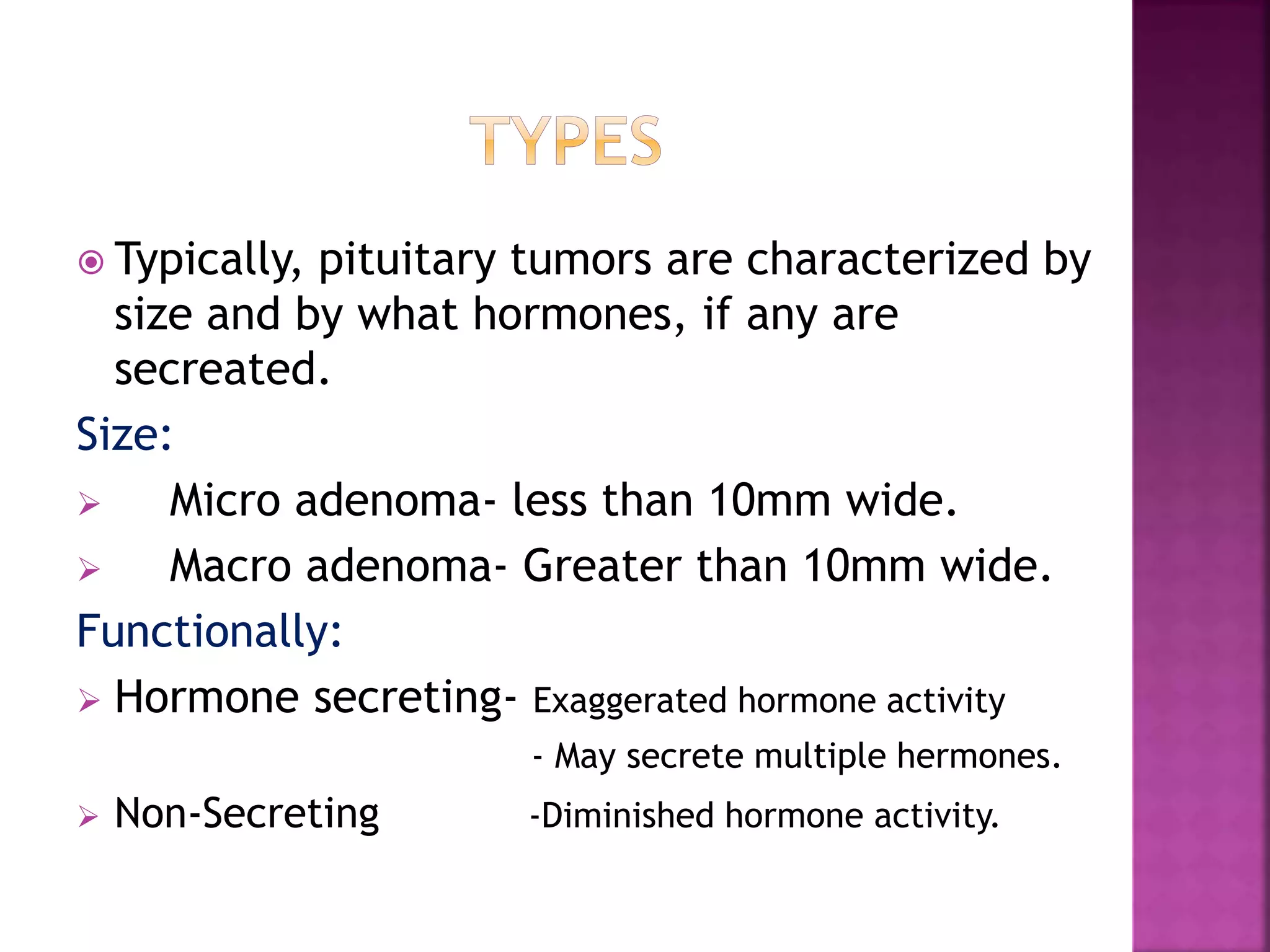 Pituitary tumors | PPTX
