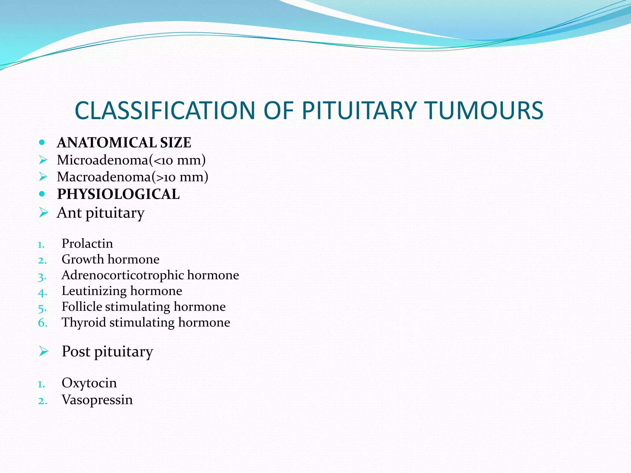 Pituitary tumours | PPTX