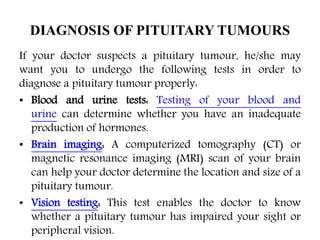 Pituitary tumours : symptoms, diagnosis and treatment | PPTX