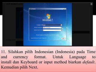 Langkah-langkah menginstal windows 7 di Virtualbox | PPTX