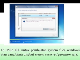 Langkah-langkah menginstal windows 7 di Virtualbox | PPT