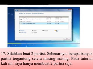 Langkah-langkah menginstal windows 7 di Virtualbox | PPT