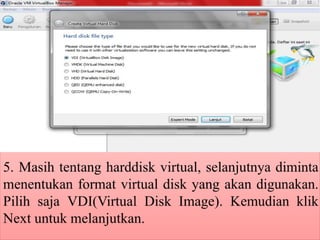 Langkah-langkah menginstal windows 7 di Virtualbox | PPTX