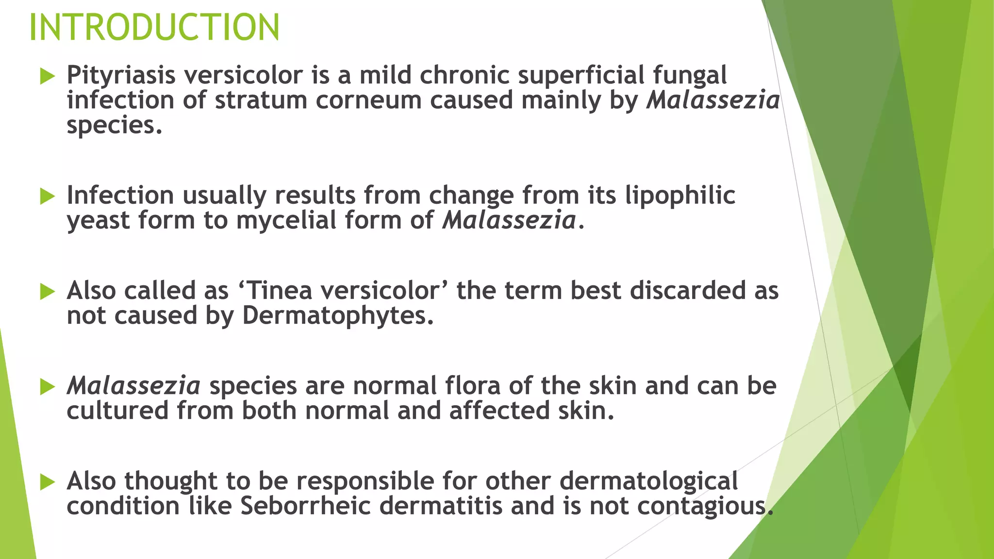 Pityriasis versicolor | PPTX