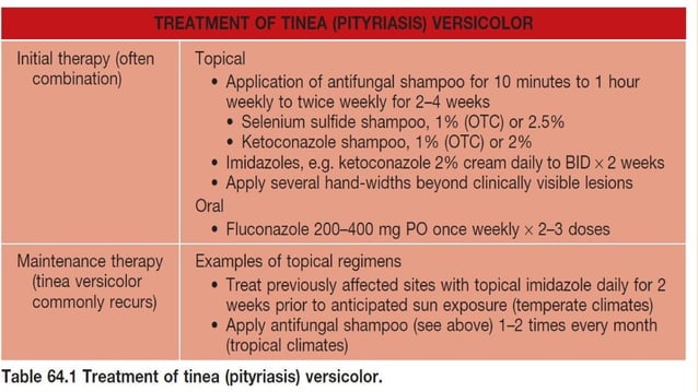 Pityriasis versicolor superficial fungal skin infection .pptx