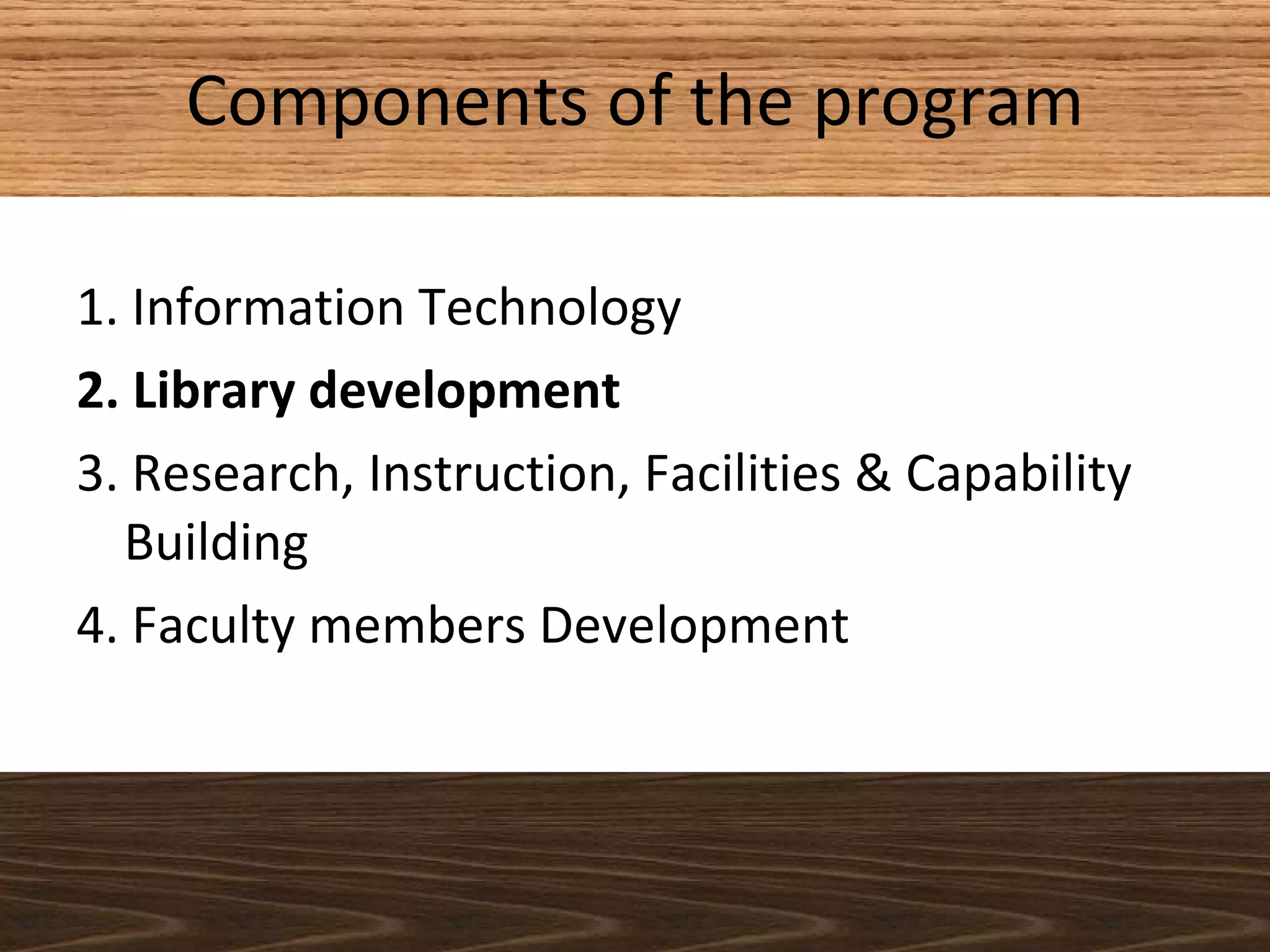 BSU- PIUC Library Development | PPT