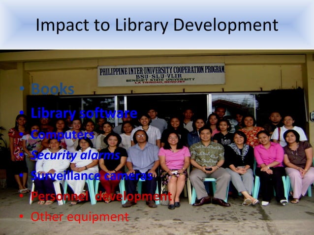BSU- PIUC Library Development | PPT