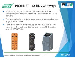 PI UK Seminar (Nov 2021) - PROFINET Gateways | PPT
