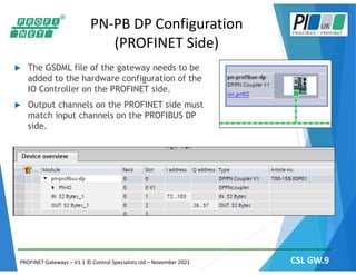 PI UK Seminar (Nov 2021) - PROFINET Gateways | PPT