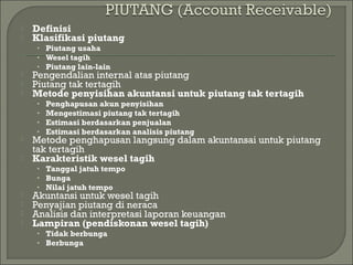 Piutang account-receivable | PPT
