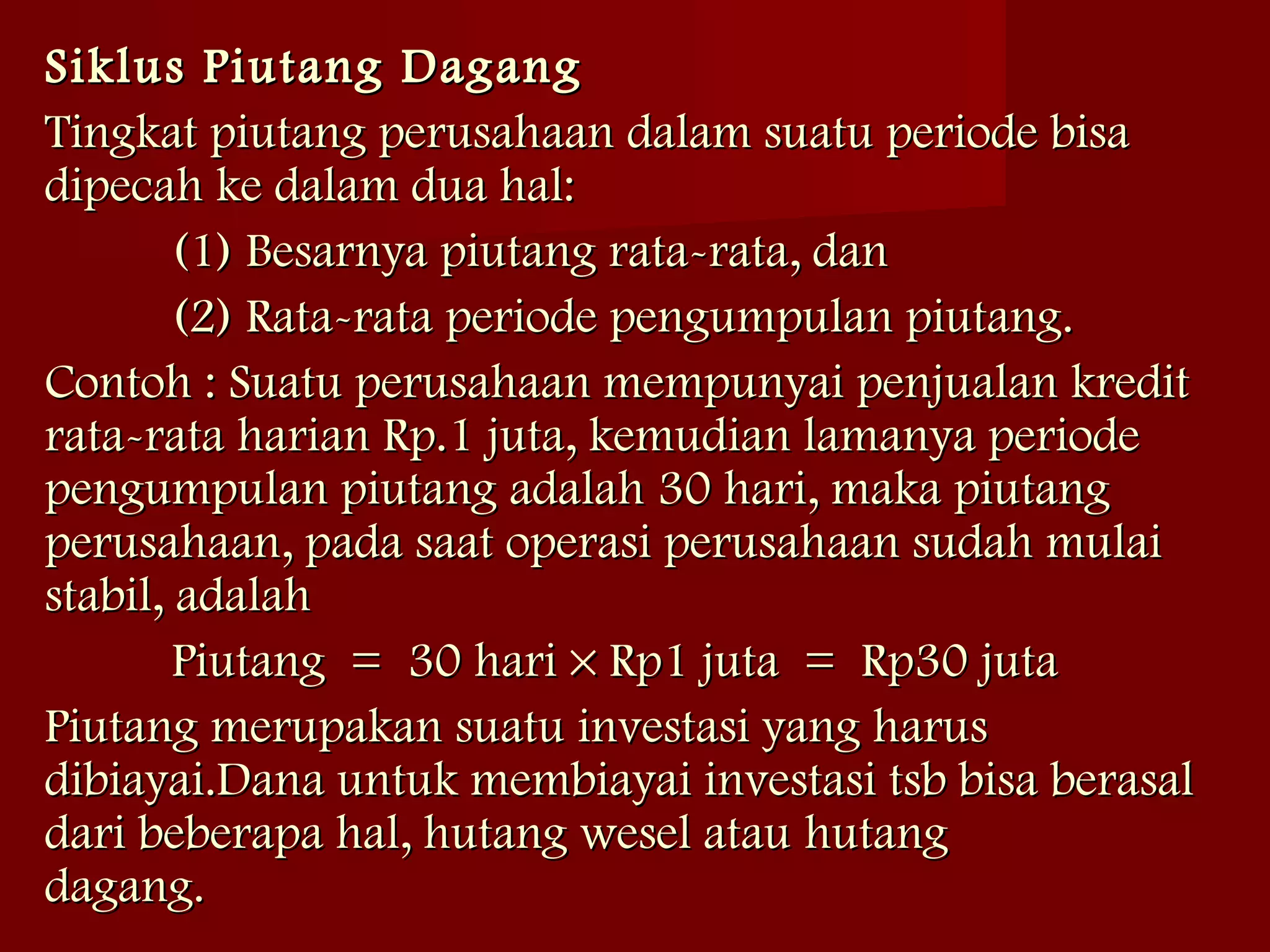 Manajemen Piutang & Persediaan | PPT