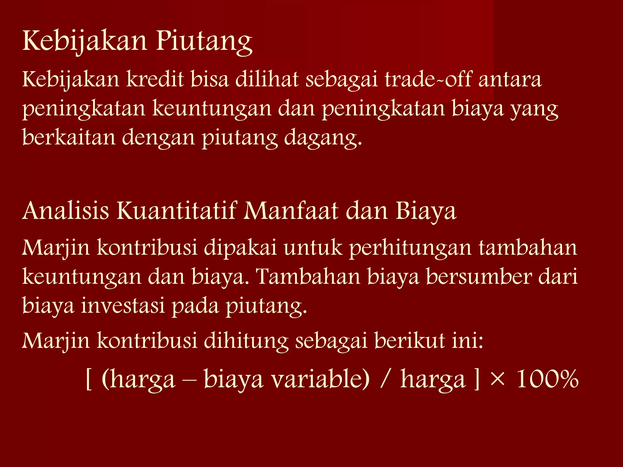 Manajemen Piutang & Persediaan | PPT