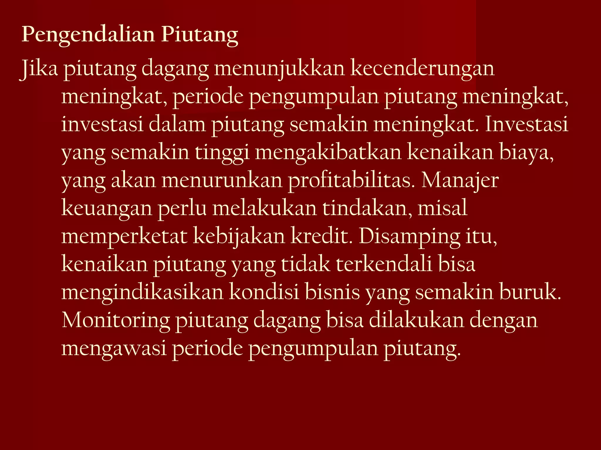 Manajemen Piutang & Persediaan | PPT