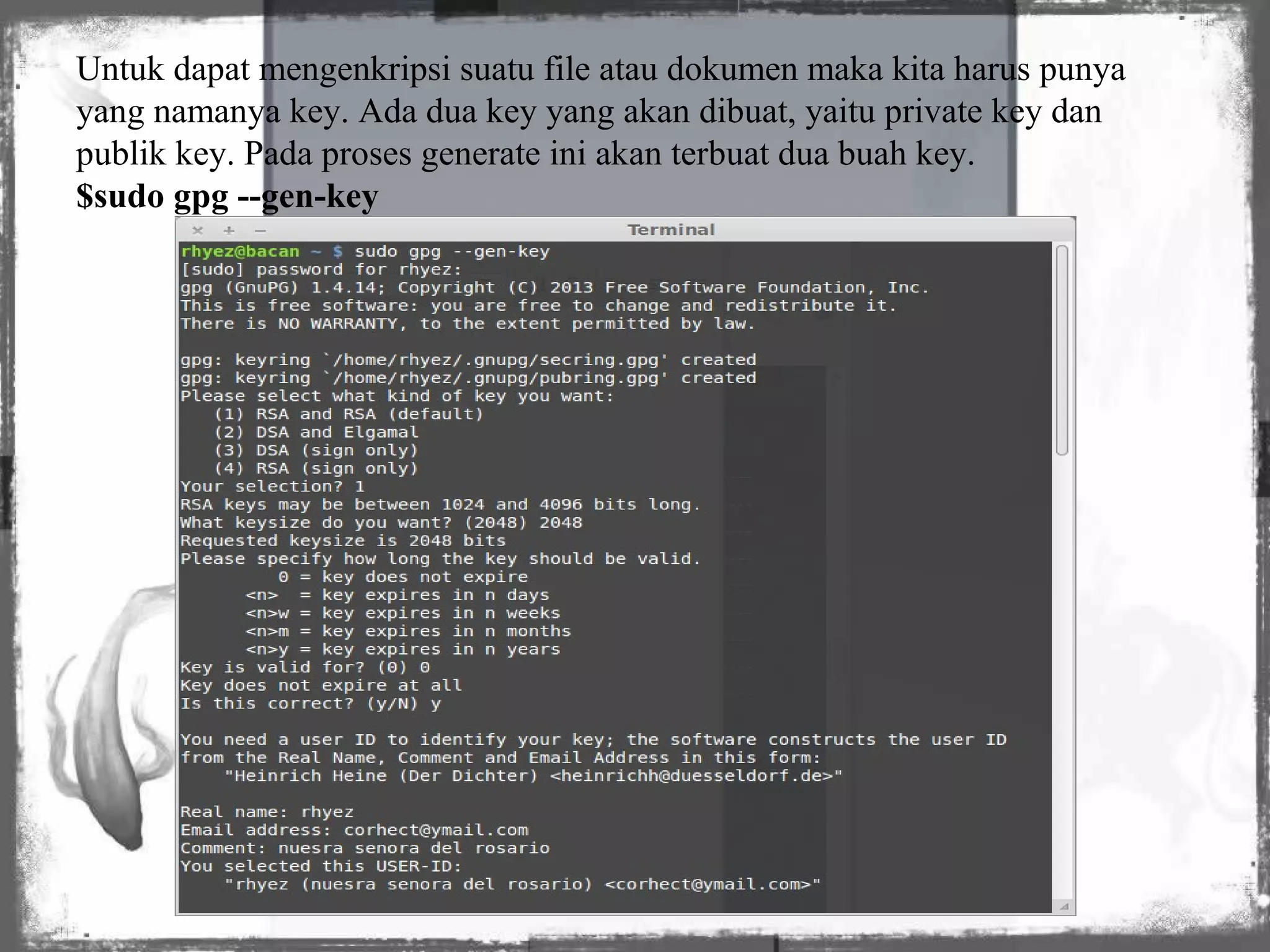 Pivate key & public key | ODP