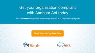 PIVault - A secure way to manage your employee data | PDF