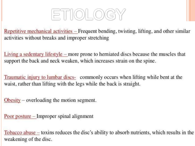 PIVD Prolapsed Intervertebral Disc | PPTX