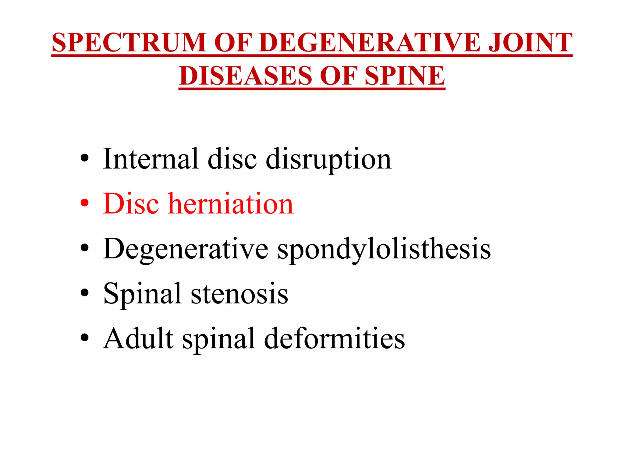 INTERVERTEBRAL DISC ANATOMY AND PIVD OF LUMBAR SPINE AND ITS MANAGEMENT ...