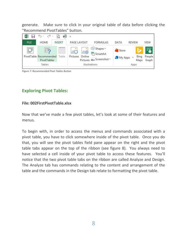 Pivot-Table-Handout1-projectcubicle lecture notes | PDF | Computing ...