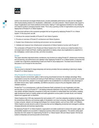Pivotal CF on Vblock Systems | PDF