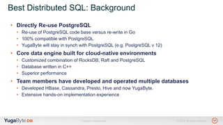 A Planet-Scale Database for Low Latency Transactional Apps by Yugabyte | PPT