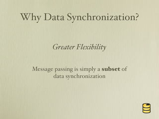 Message Passing vs. Data Synchronization | PPT