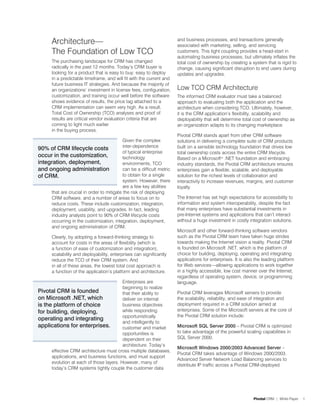 Pivotal crm’s 3 tier architecture | PDF