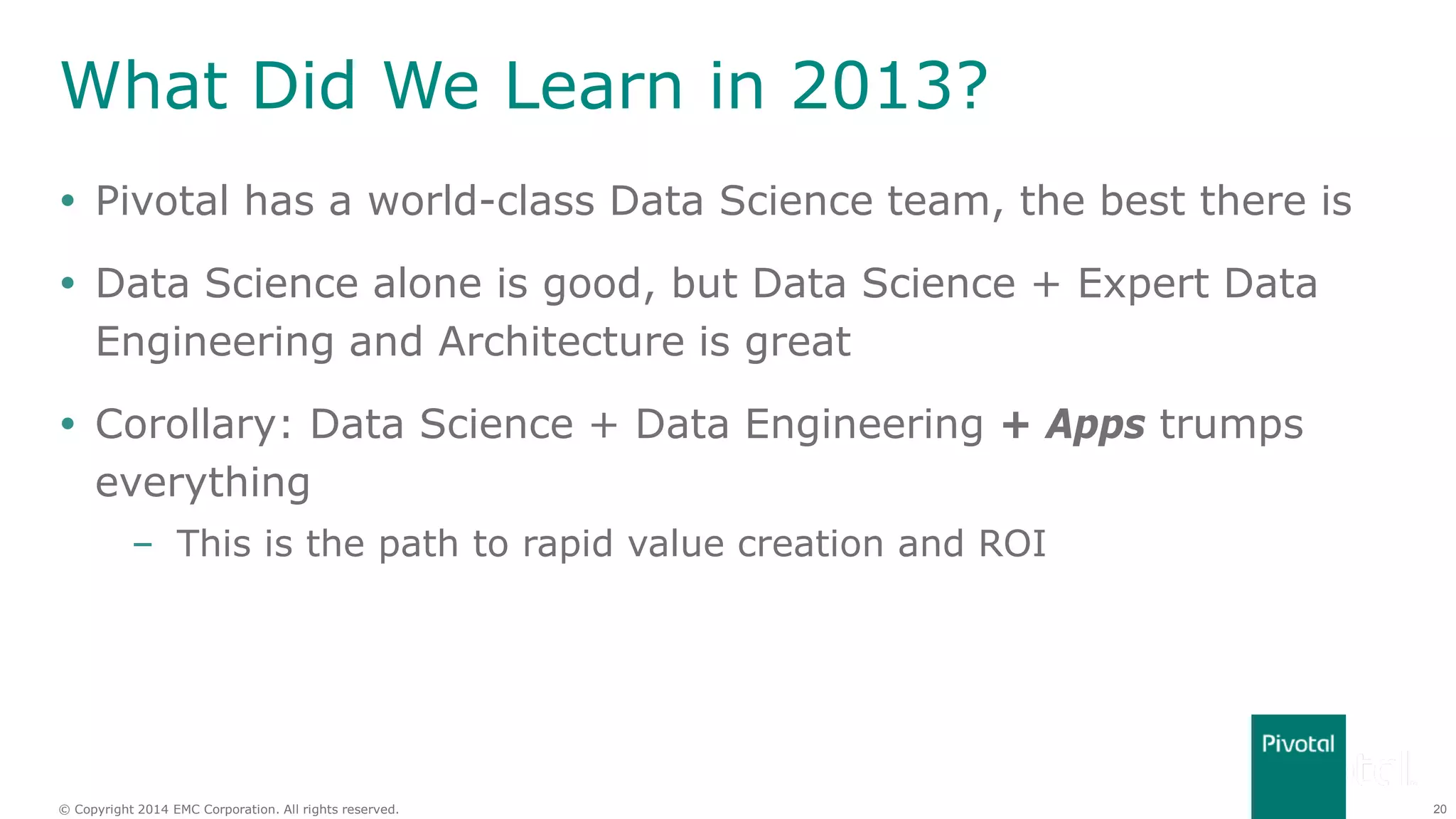 Pivotal data science_data_engineering_secret_weapons_of_the_strategic_enterprise | PDF ...