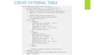 Pivotal greenplum external tables | PPT