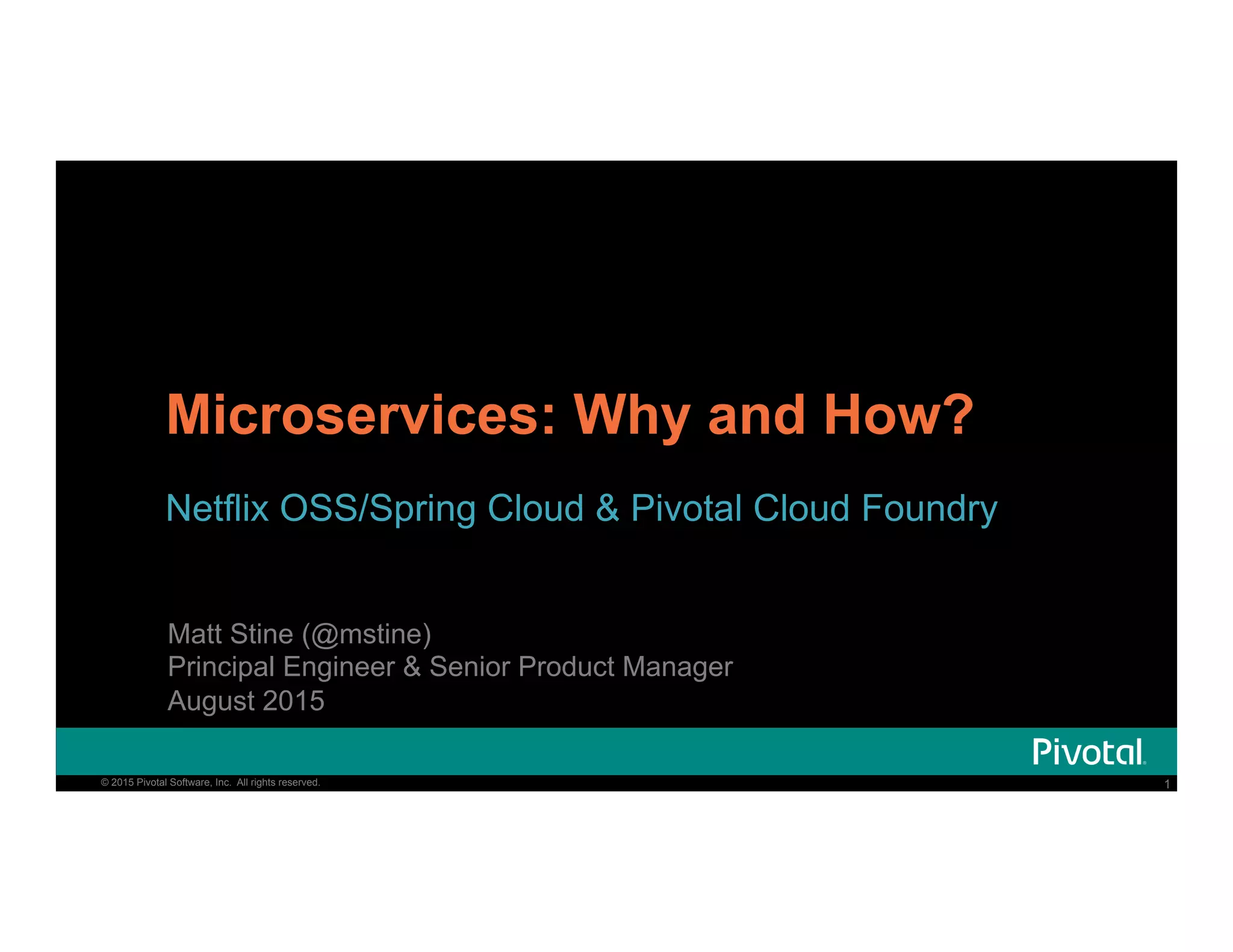 Pivotal microservices spring_pcf_skillsmatter.pptx | Cloud Computing | Internet