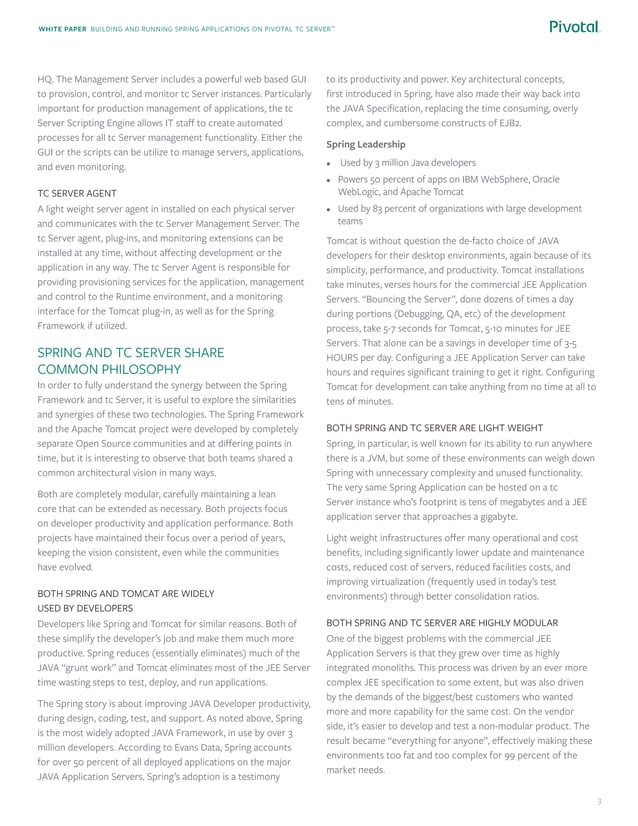 Pivotal tc server_wp_building_and_running_spring_apps_060313 | PDF