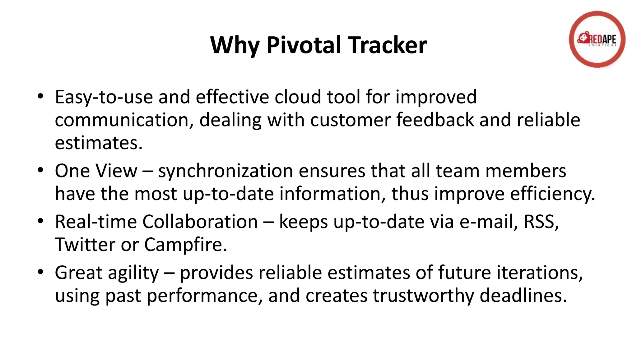 Pivotal Tracker Getting Started Ppt