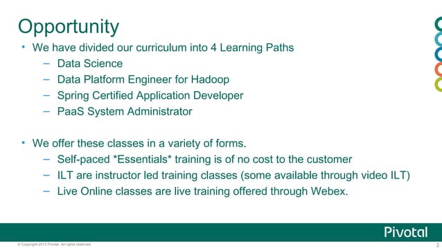 Pivotal Training Plan | PPT