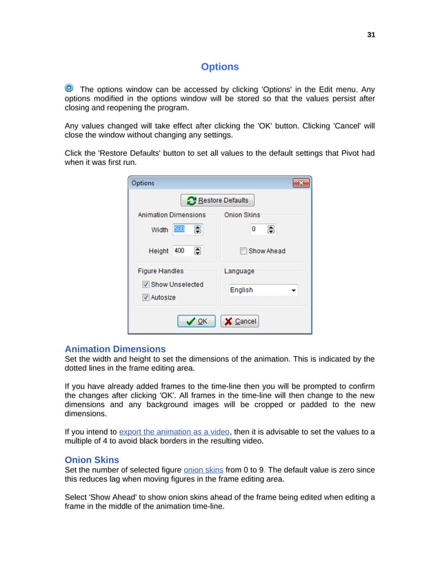 PIVOT ANIMATOR - USER GUIDE - VIDEO EDITING AND MAKING SOFTWARE | PDF | Computer Animation ...