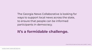 Georgia Media Landscape Analysis | PPT
