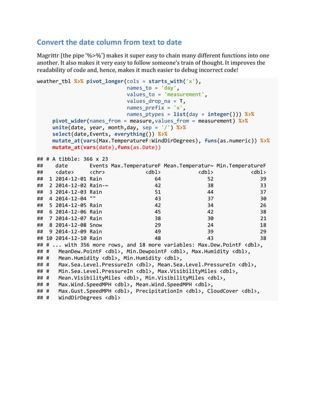Wrangling data the tidy way with the tidyverse | PDF