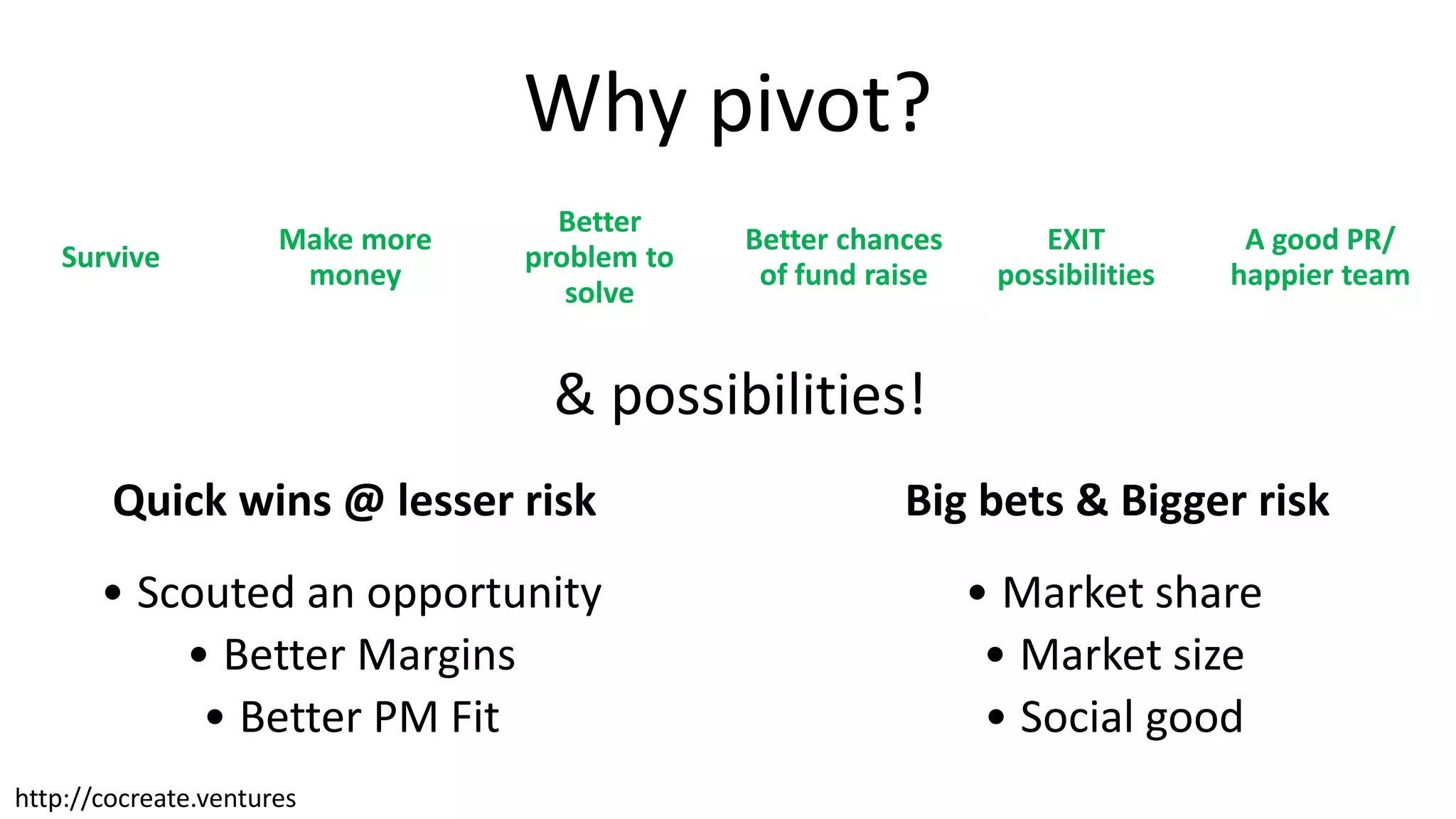 Pivoting For Startups | PPTX