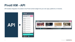 Tracking Disruptive Tech: Pivotl IQ and KM (English) | PPT