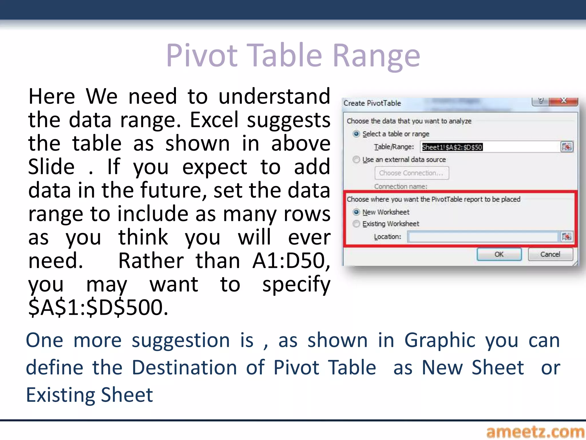 Pivot table | PPTX