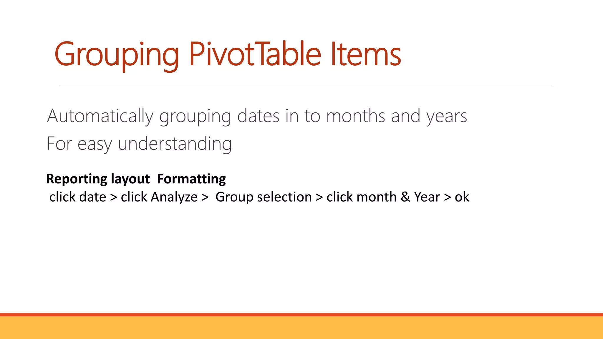 Pivot table and Dashboard in microsoft excel | PPTX