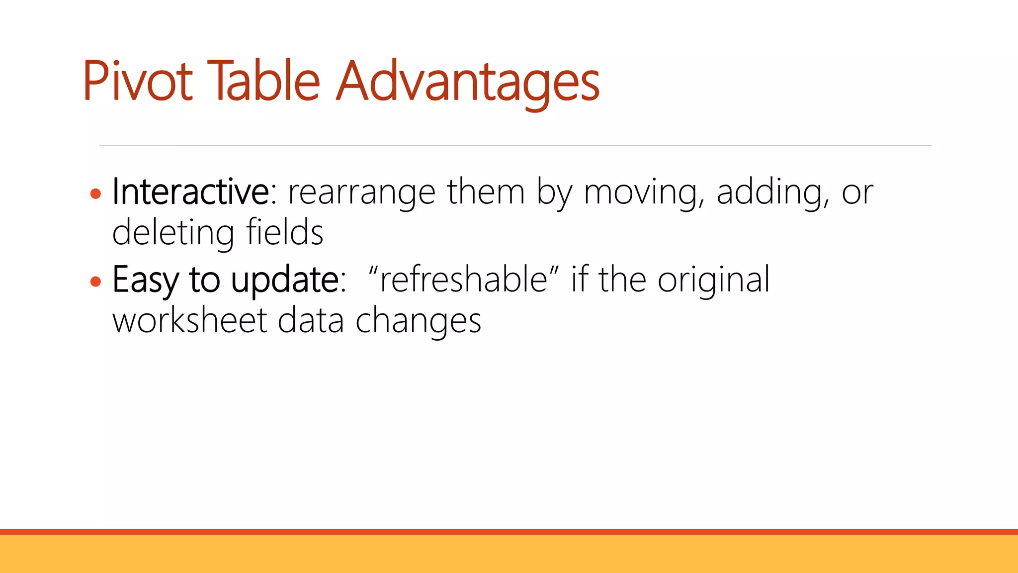 Pivot table and Dashboard in microsoft excel | PPTX | Computing ...
