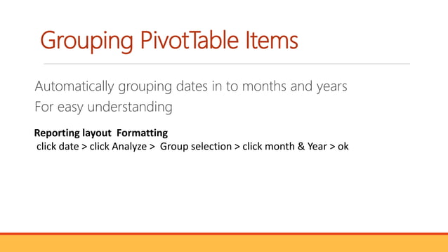 Pivot table and Dashboard in microsoft excel | PPTX | Computing | Technology & Computing